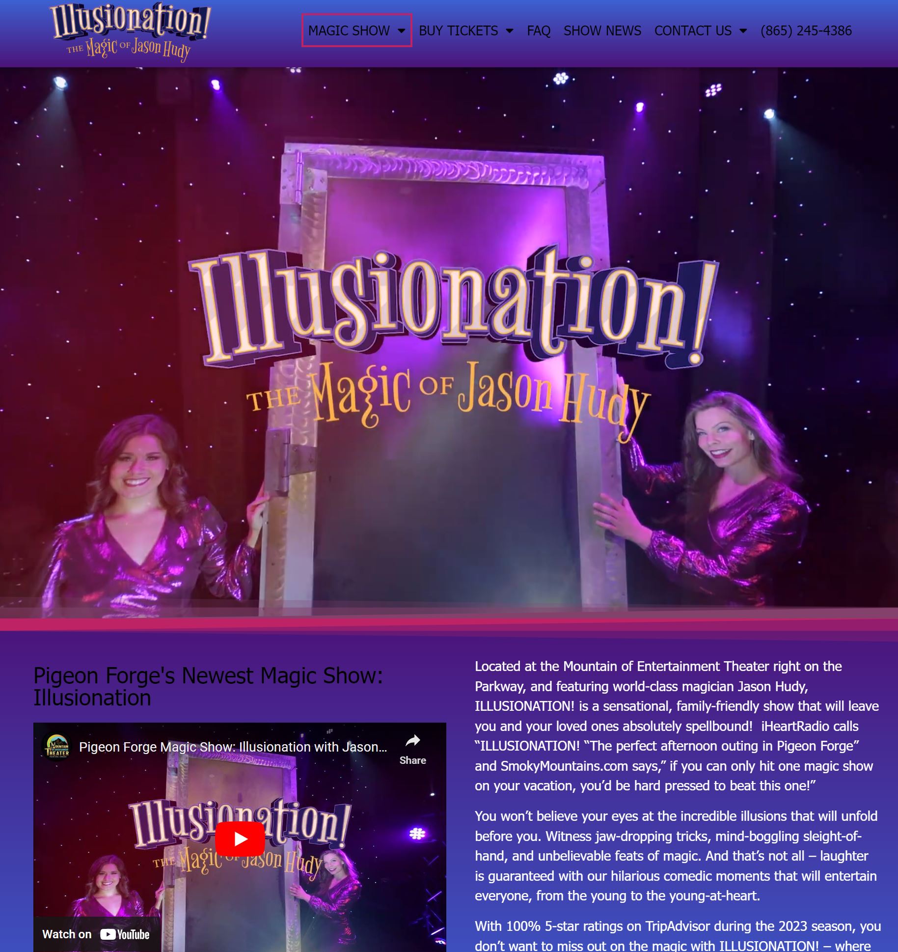 Illusionation! The Magic Of Jason Hudy - Lovin Life In The Smokies