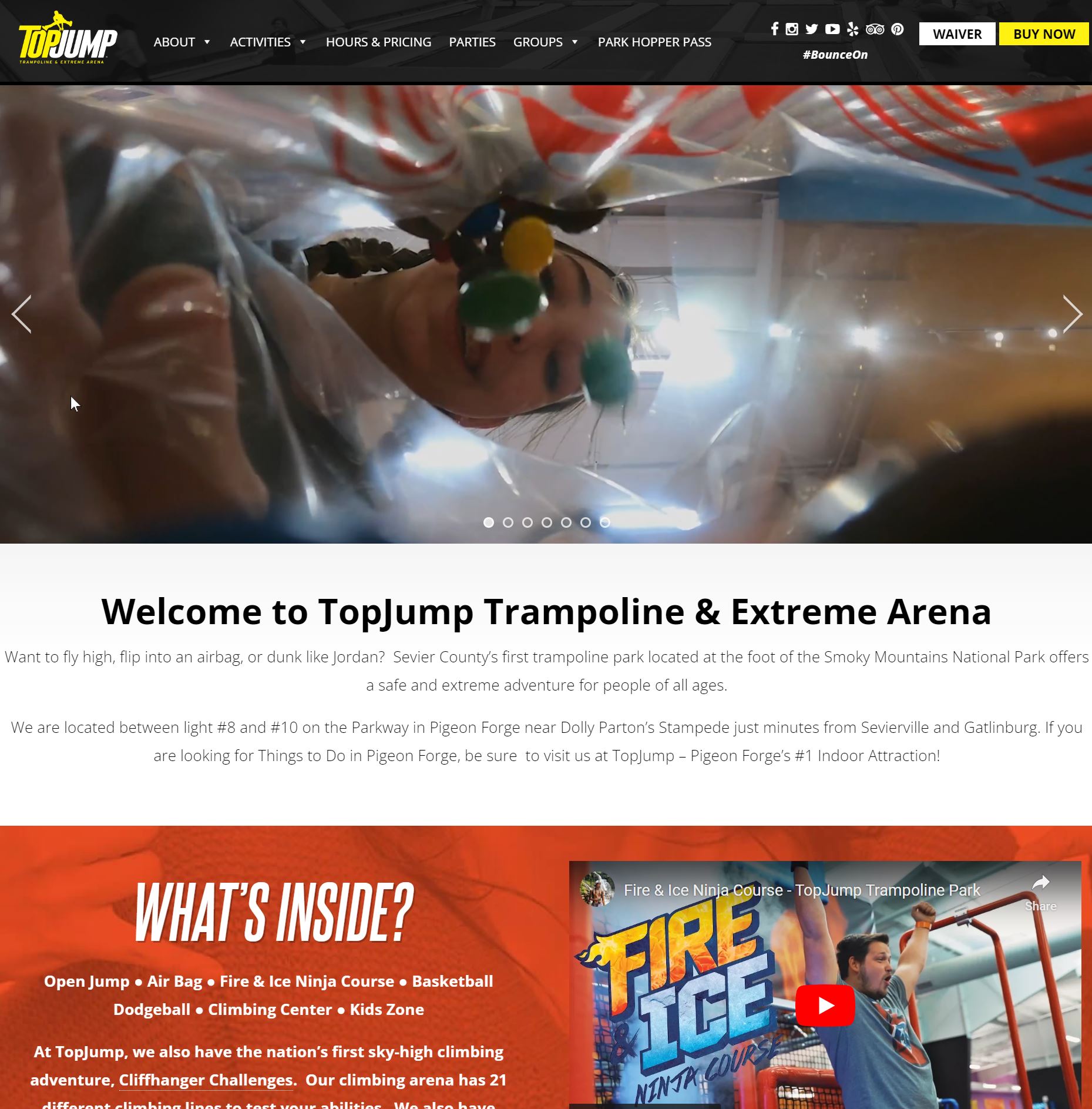 TopJump Trampoline & Extreme Arena - Lovin Life In The Smokies