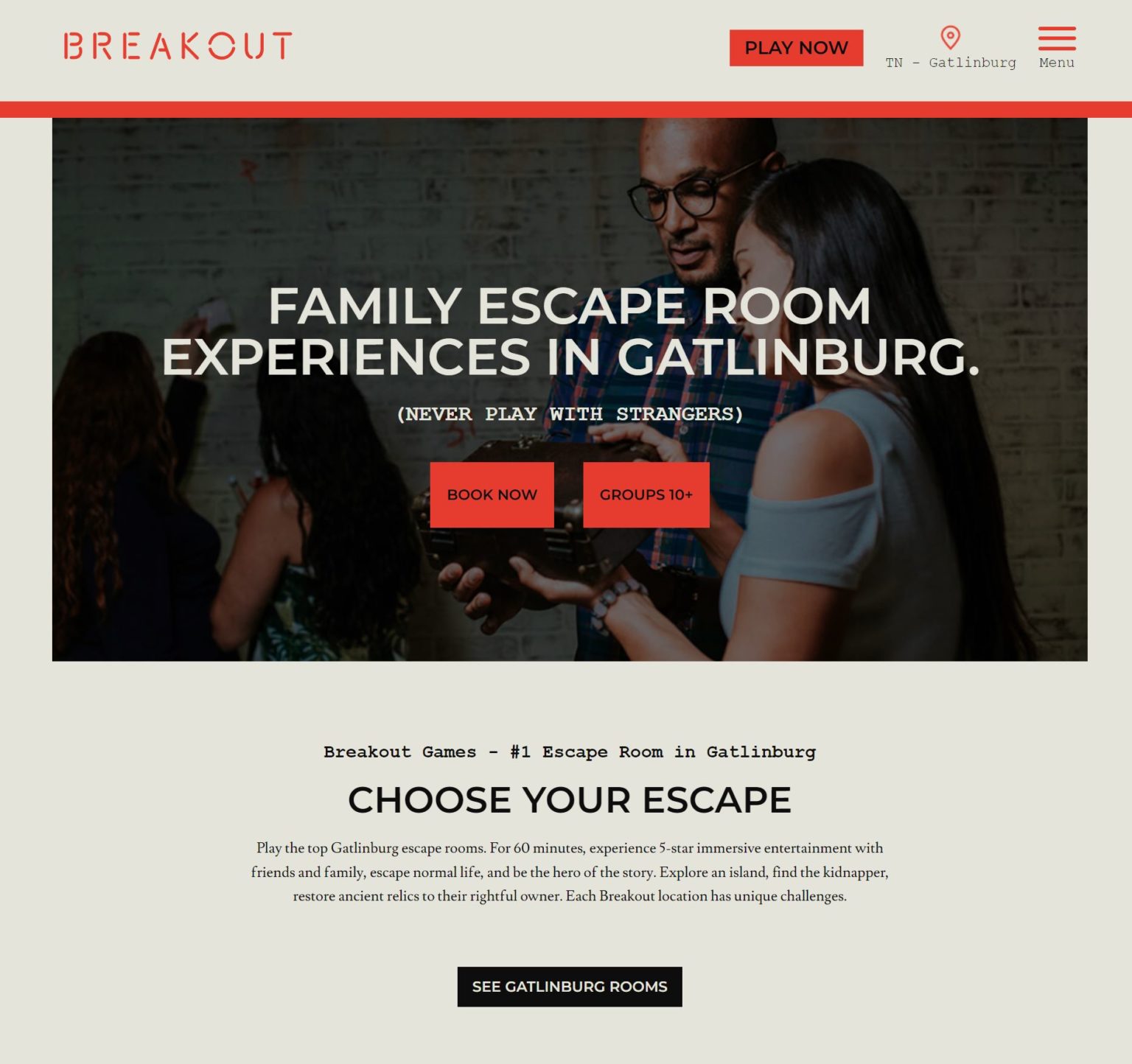 Breakout Games - Lovin Life In The Smokies