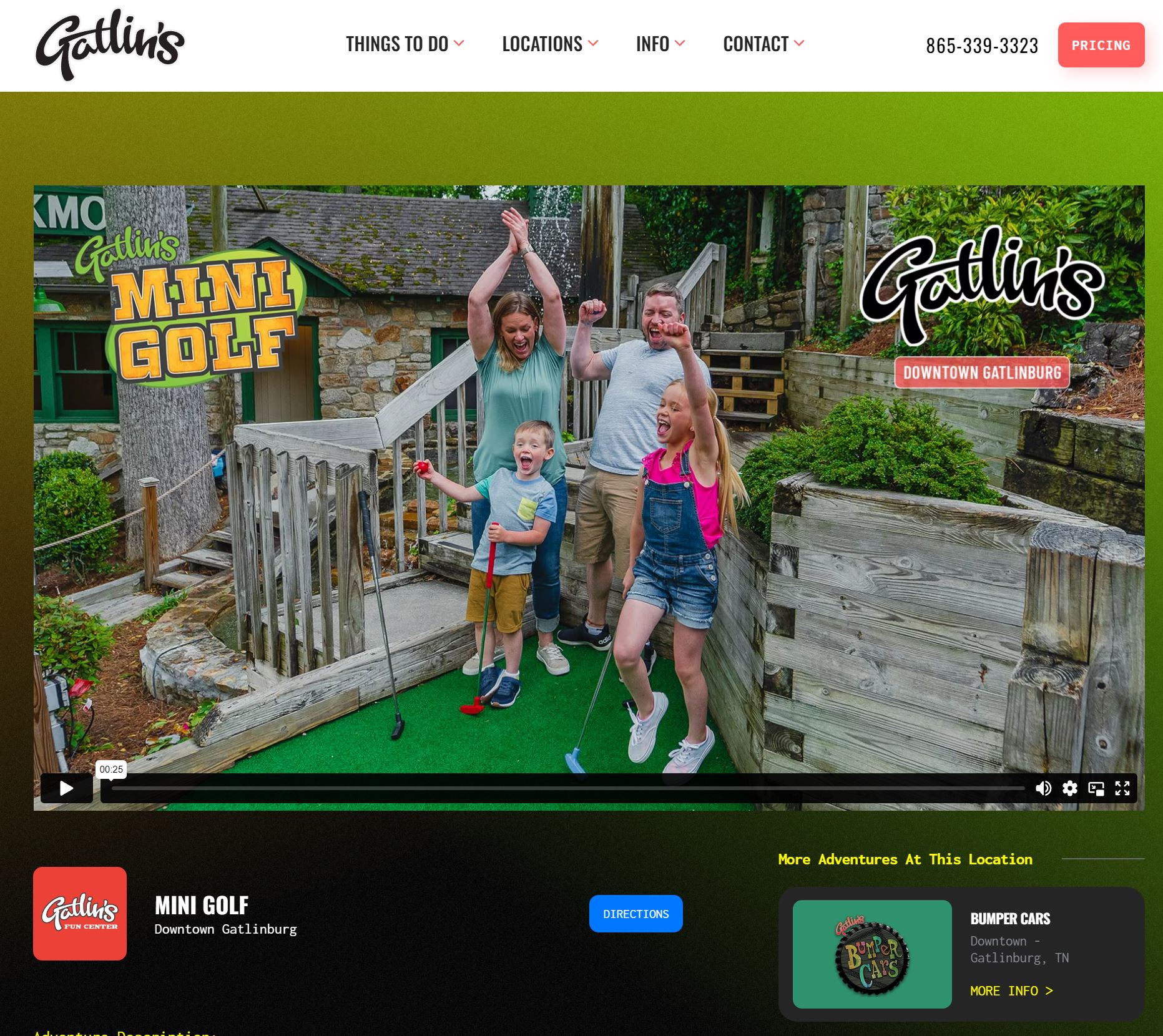 Gatlin's Mini Golf - Lovin Life In The Smokies